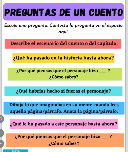 Easy Station Review for Reading in Spanish – Sra. K. Spanish